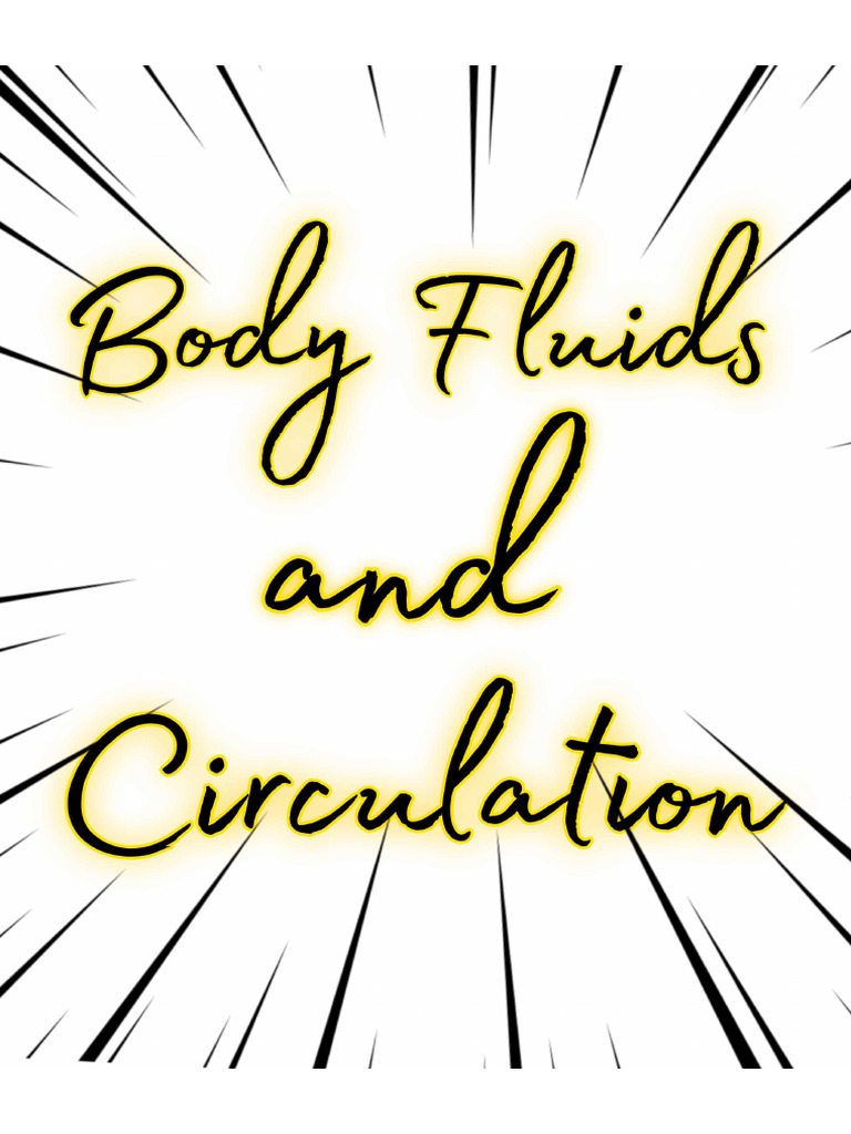 Body Fluids and Circulation | PDF