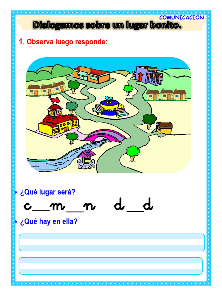 F. Diologamos Sobre Un Lugar Bonito | PDF