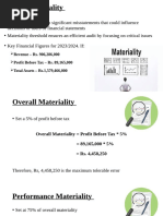 Materiality, PM, CTT - Exercise | PDF