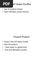 Simple Water Purification Project Guide | PDF | Filtration | Water ...