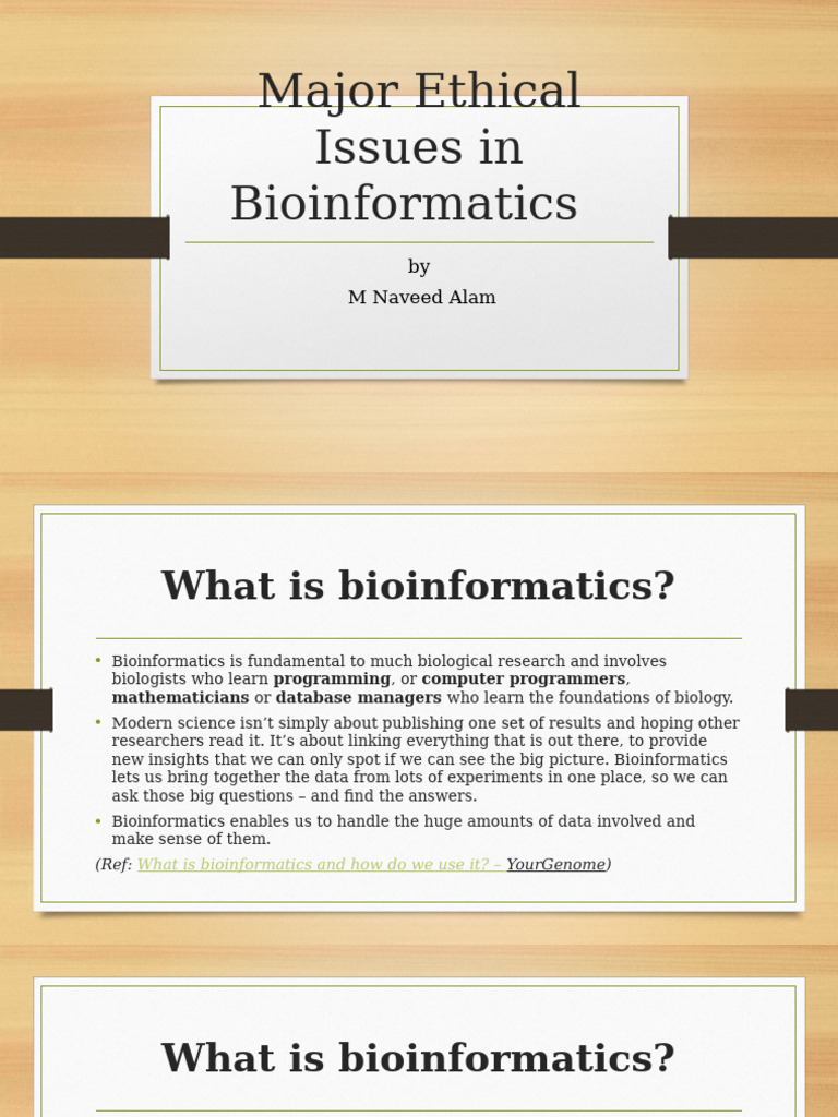 Bioinformatics Major Issues | PDF | Bioinformatics | Human Genome