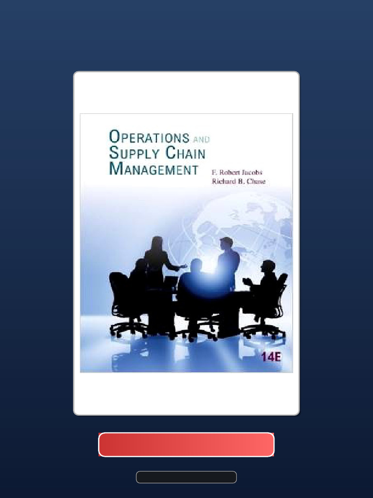 Operations and Supply Chain Management 14th Edition Robert Jacobs Ebook ...