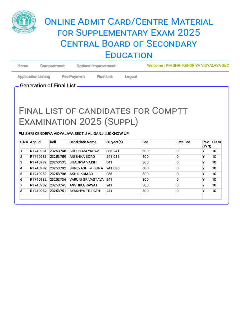 Final Loc X Suppl Exam 2025 | PDF