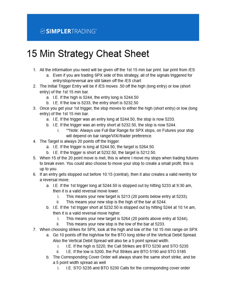 15min Strategy Cheat Sheet | PDF | Chess Theory | Chess