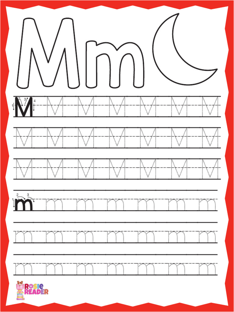 Trace Letter M | PDF