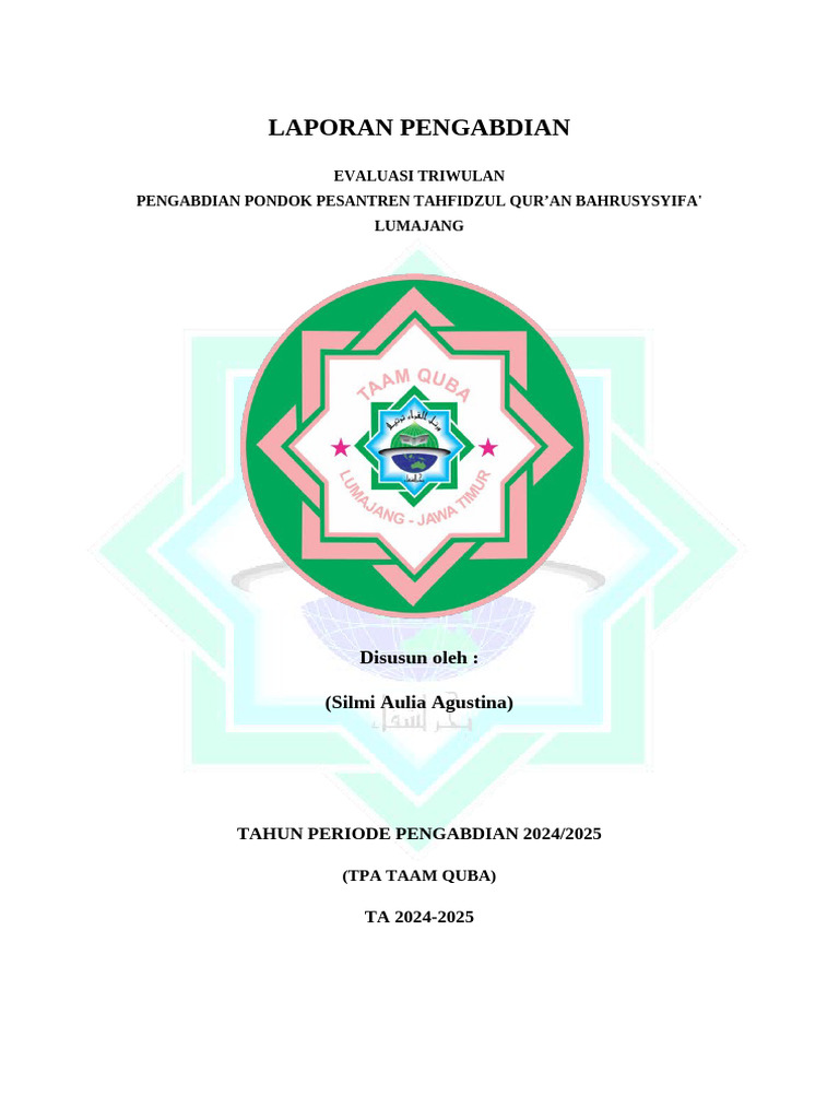 Laporan Pengabdian Silmi 2 Fix | PDF