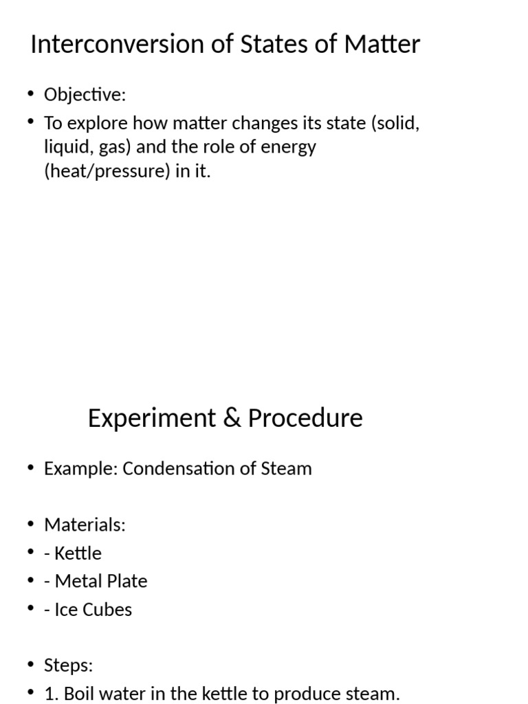 Interconversion of States of Matter A4 Printable 3 | PDF