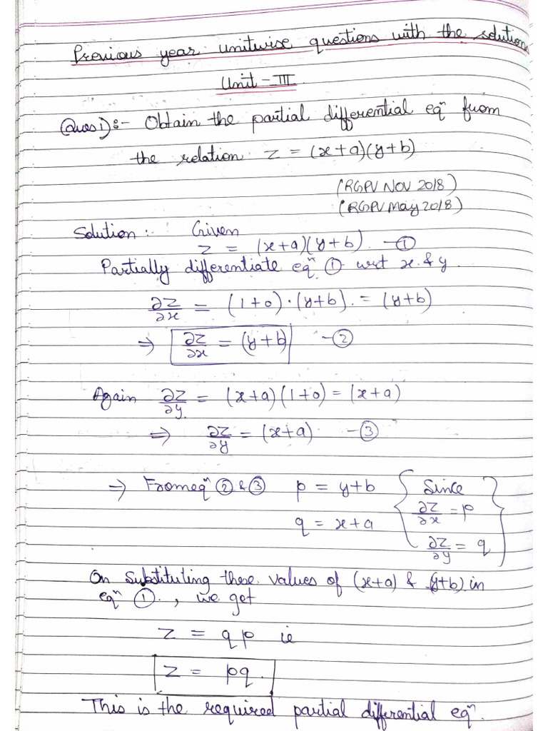 PYQ's Unit 3 M-II | PDF