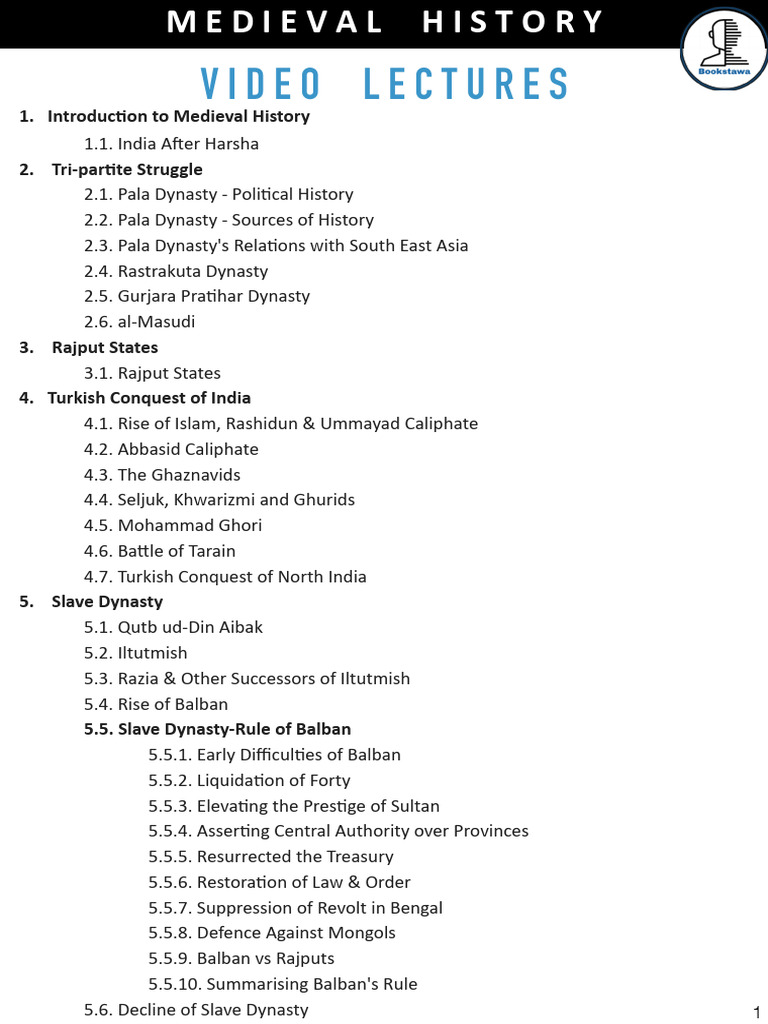 Medieval Video Lectures List - 59551925 - 2025 - 06 - 18 - 22 - 27 ...