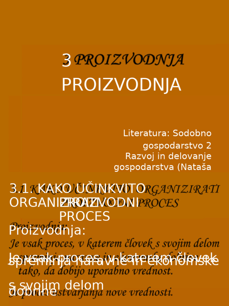 Proizvodnja PDF | PDF