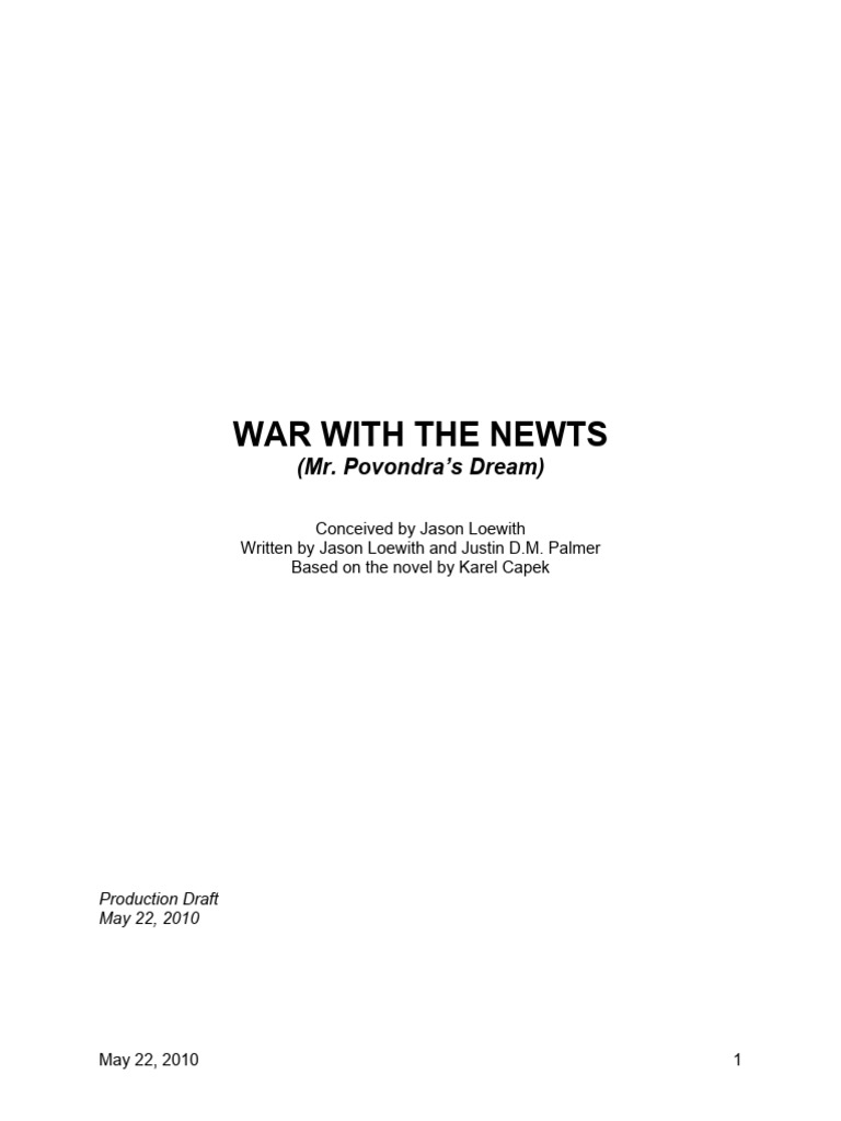 War With The Newts | PDF