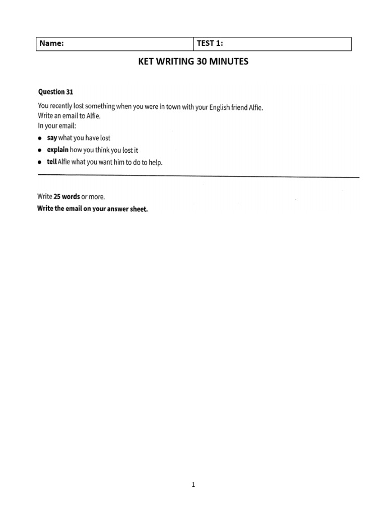 Writing Test 4 Key Trainer Pdf