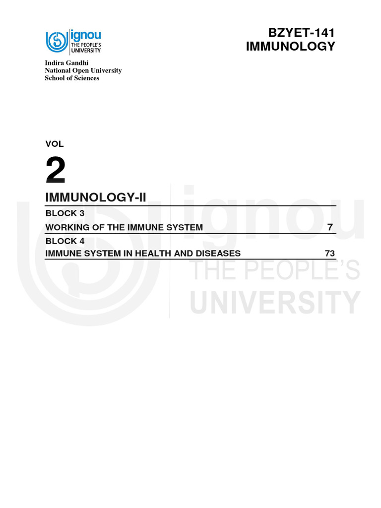 Immunology | PDF | Mhc Class I | Major Histocompatibility Complex