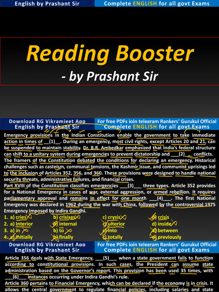 Reading Booster 18 | PDF