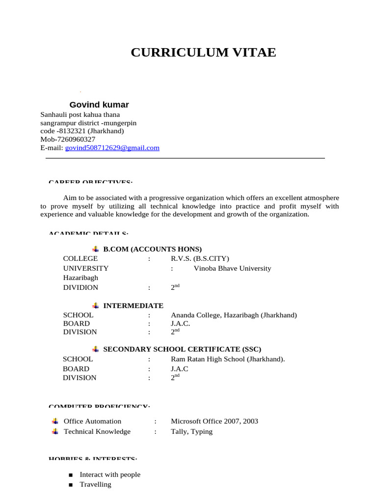 Govind's Resume | PDF