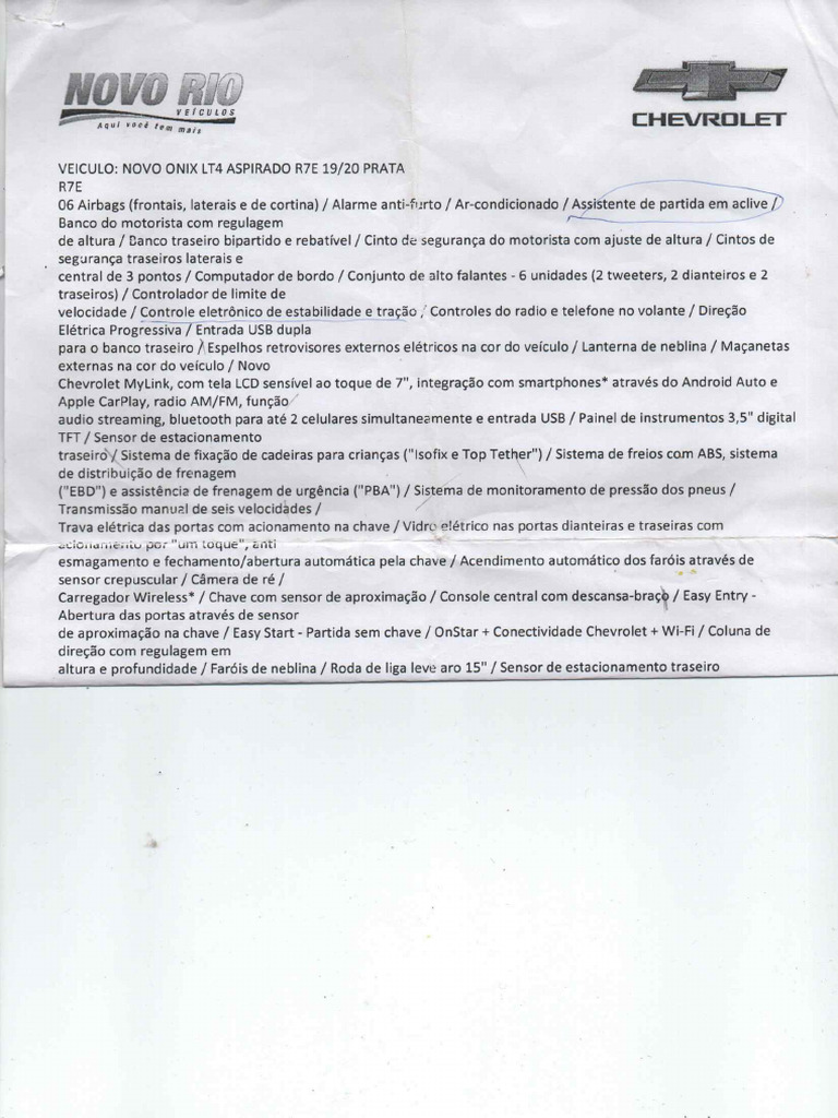 Características Onix | PDF