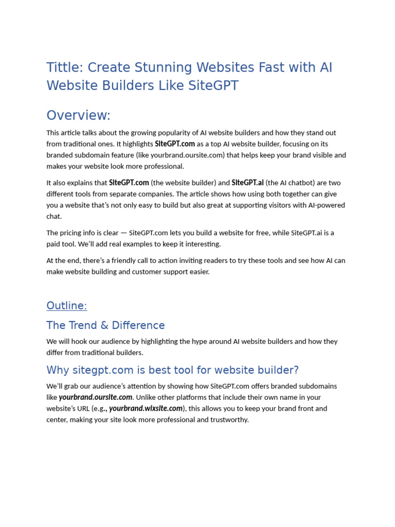 Article Outline | PDF