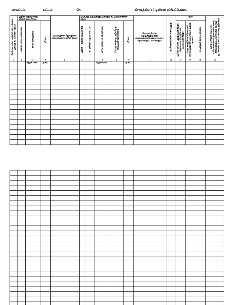 Sub-Division Statement A4 PDF | PDF