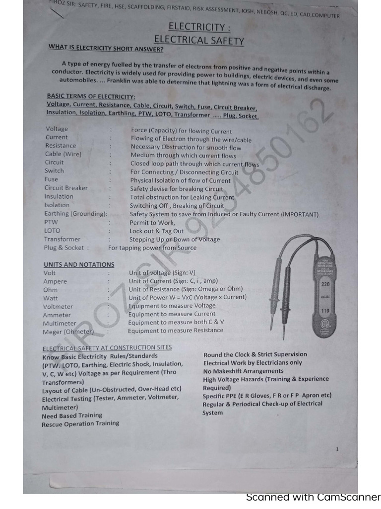 Electrical Safety | PDF