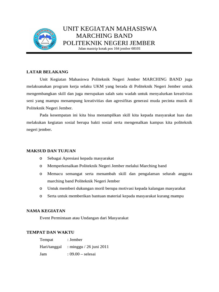 Proposal BAKSOS | PDF