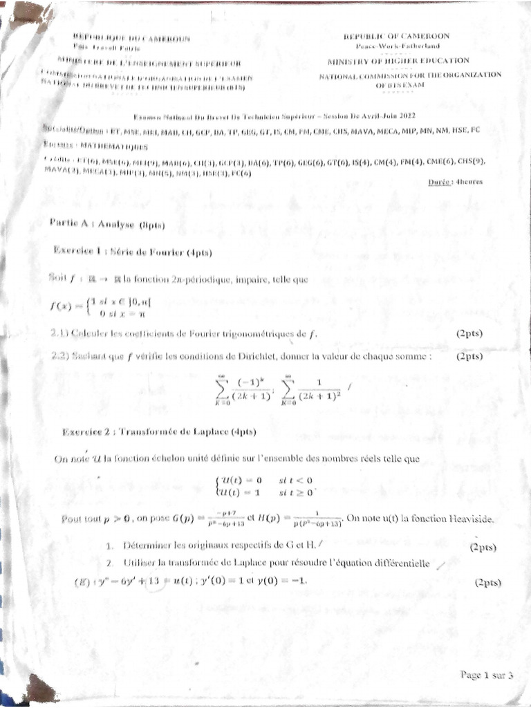 BTS Maths 2022 | PDF