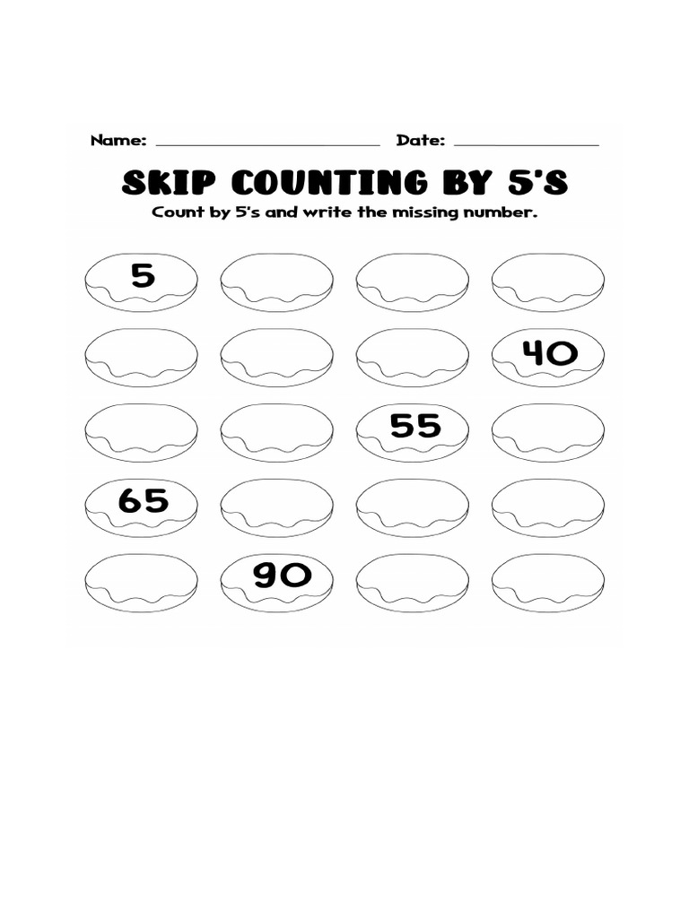 Counting by 5s Printable Chart 151705.Png | PDF