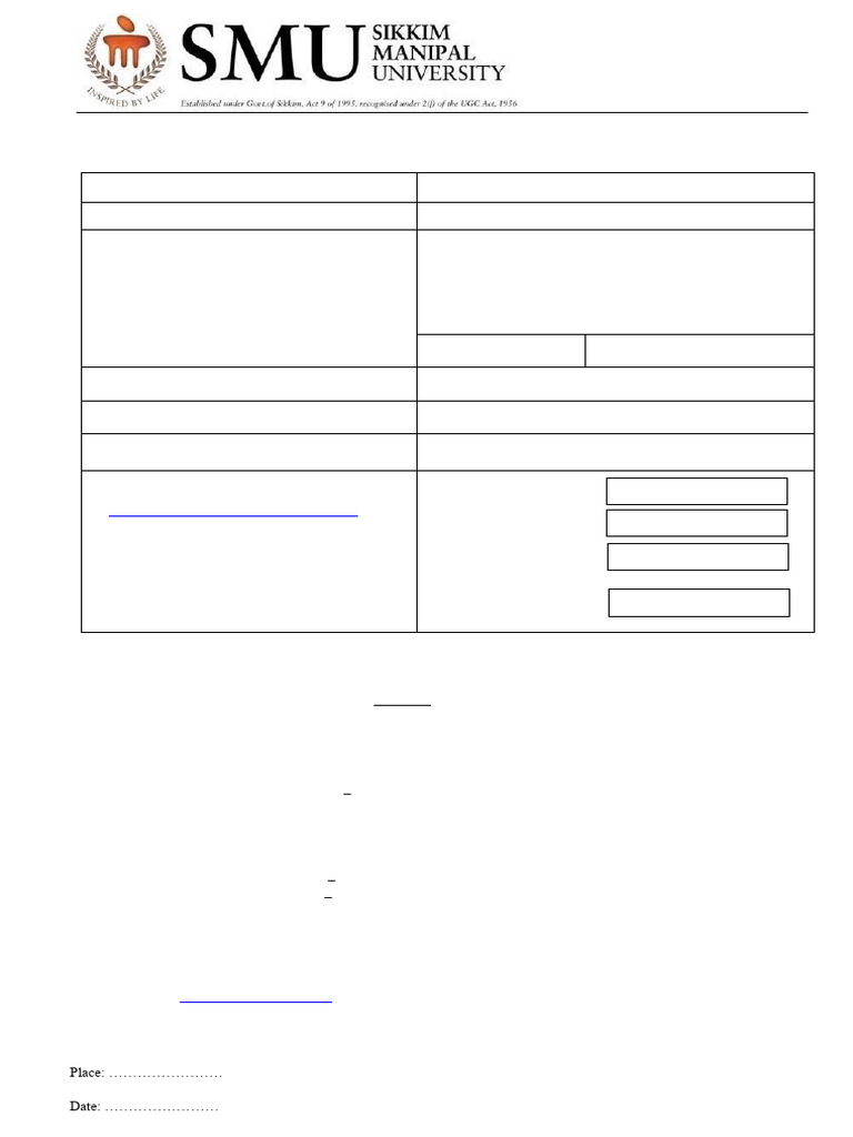 Migration Application Form | PDF