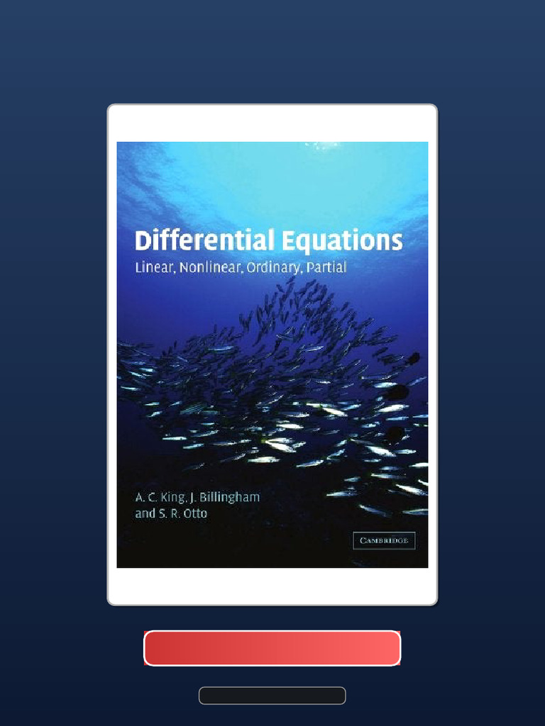 Differential Equations Linear Nonlinear Ordinary Partial Full Download | PDF | Curriculum ...