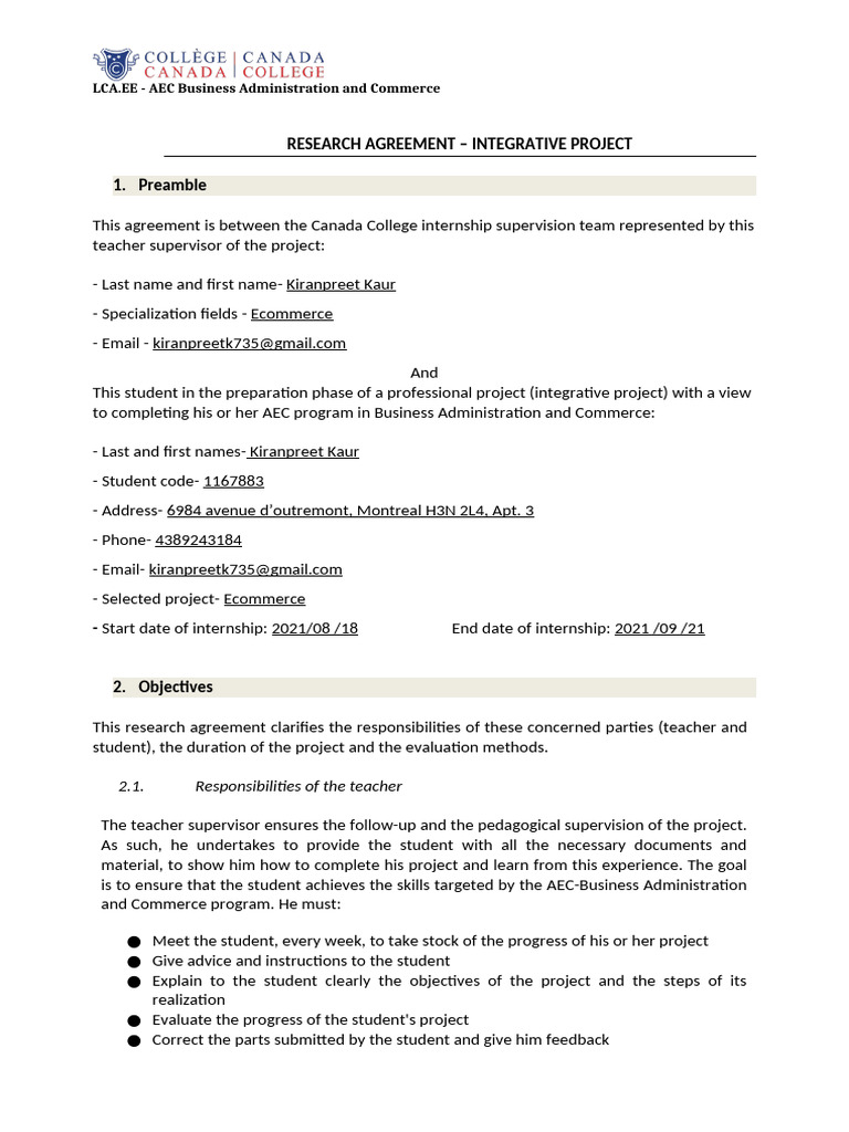 Convention Integrative Project Eng Version | PDF | Behavior Modification | Human Communication