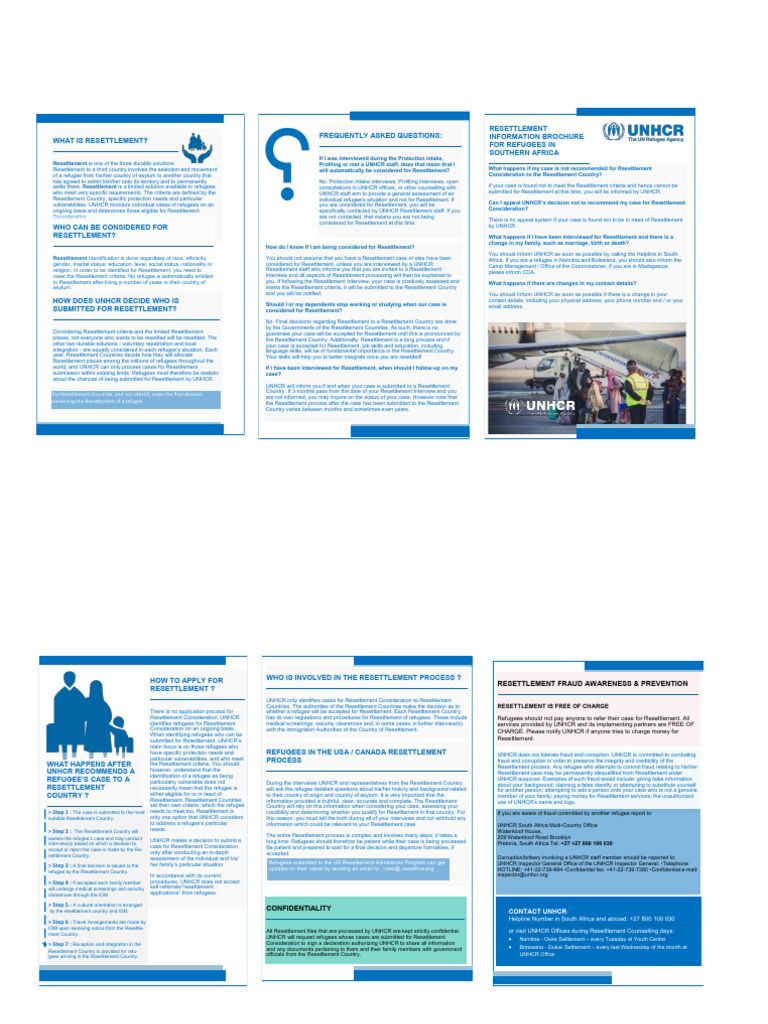 RST Brochure Template Sept 2022 | PDF | Refugee | United Nations High ...
