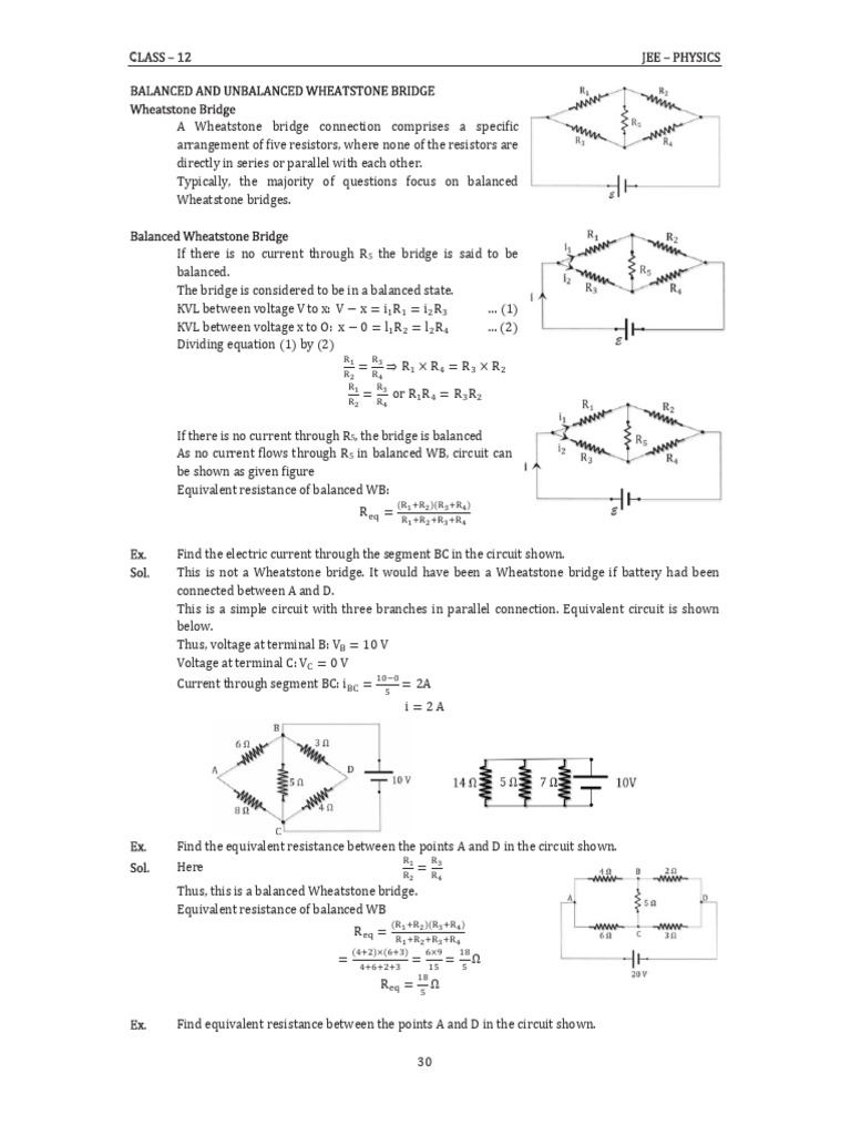 JEE Phy CH 26 Balanced Unbalanc | PDF
