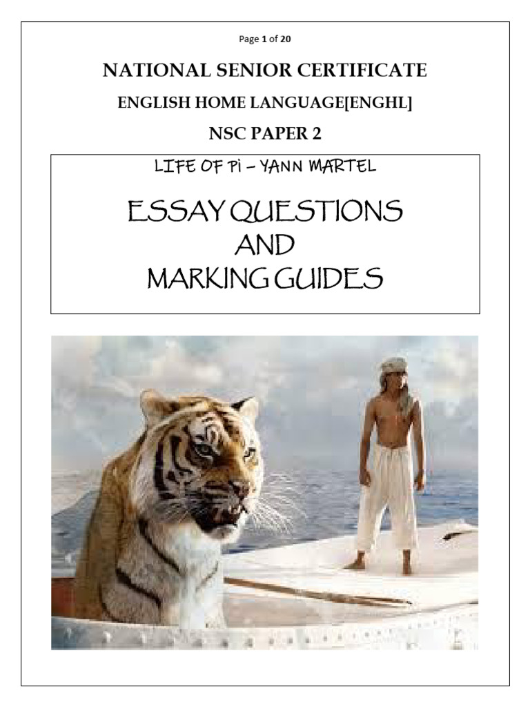 Updated Life of Pi Essays and MG | PDF | Faith | Prayer