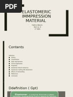 Elastomeric Impression Materials Guide | PDF | Elastomer | Materials