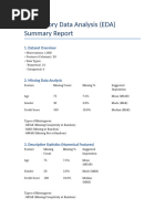 EDA SummaryReport Template | PDF
