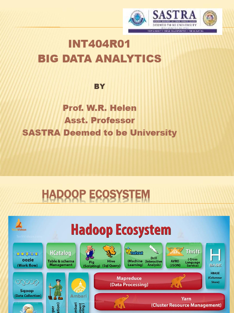 Hadoop Ecosystem and Their Components | PDF | Apache Hadoop | Apache Spark