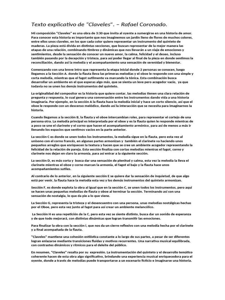 Texto Compo | PDF | Oboe | Clarinete