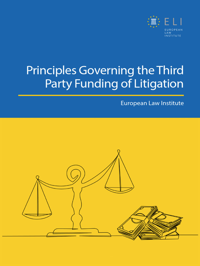 Principles of Third Party Litigation Funding | PDF | Arbitration | Justice
