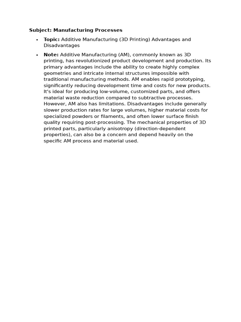 Manufacturing Processes | PDF