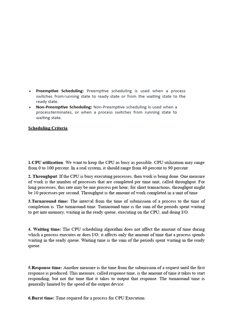 Unit 2 Chapter 2 - CPU Scheduling | PDF | Scheduling (Computing) | Process (Computing)