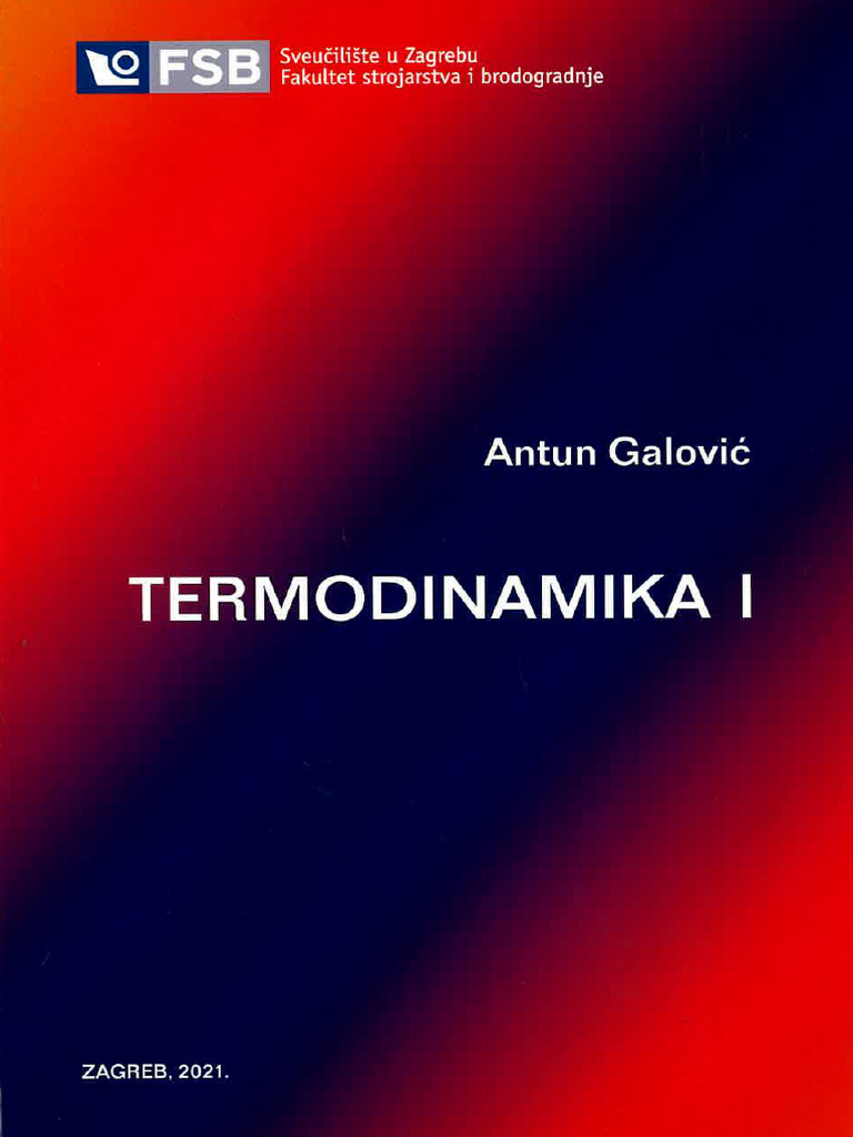 Termodinamika I - Galovic-1 | PDF