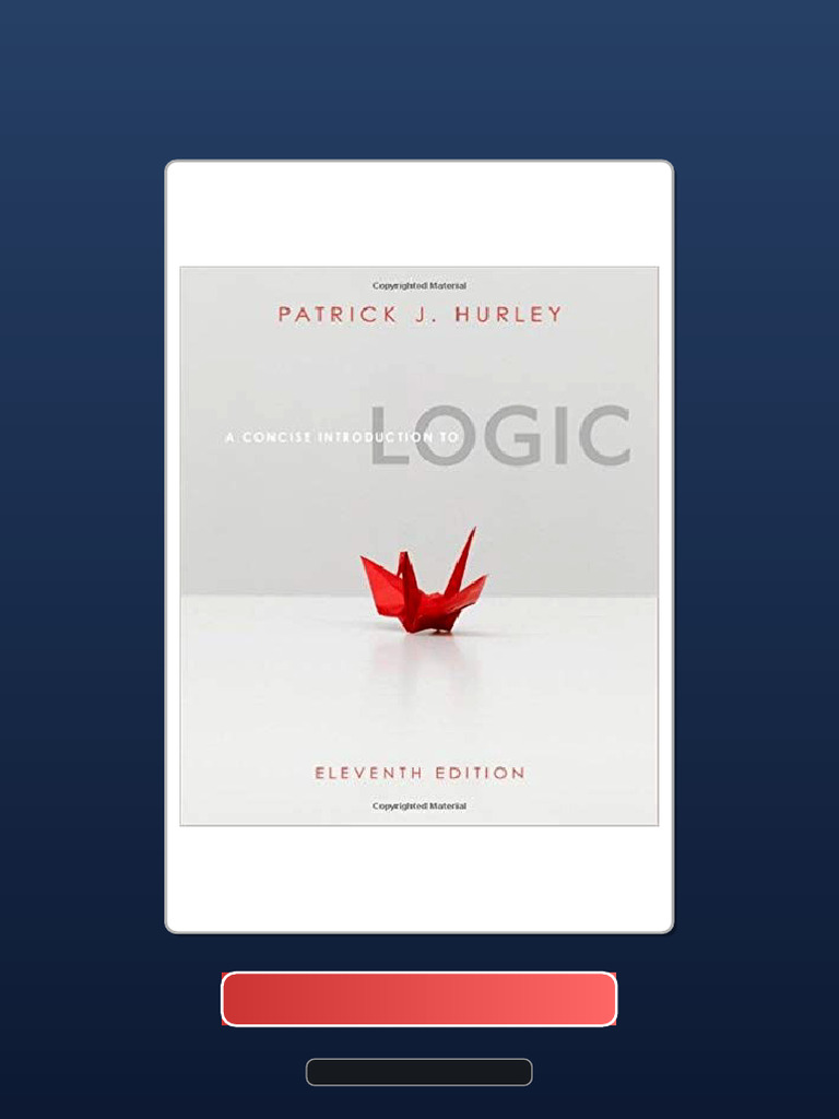 A Concise Introduction To Logic 11th Edition by Patrick Hurley Ebook ...