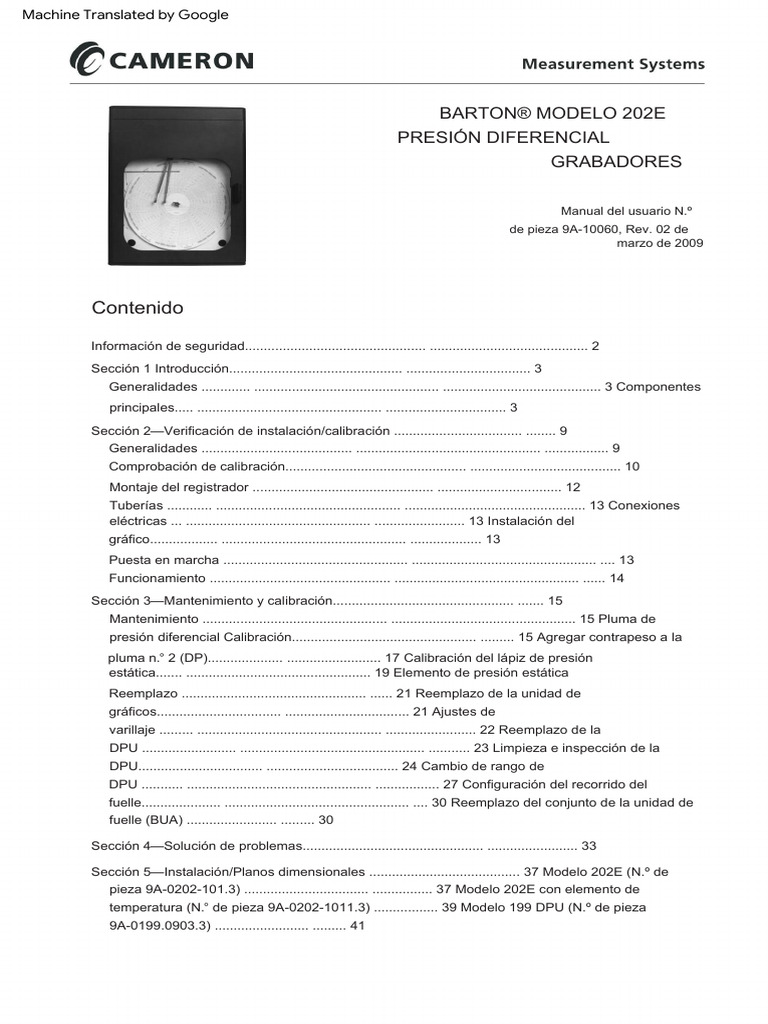 2014 10-08-19 05 Barton Chart Recorders 202e User Manual Español | PDF ...