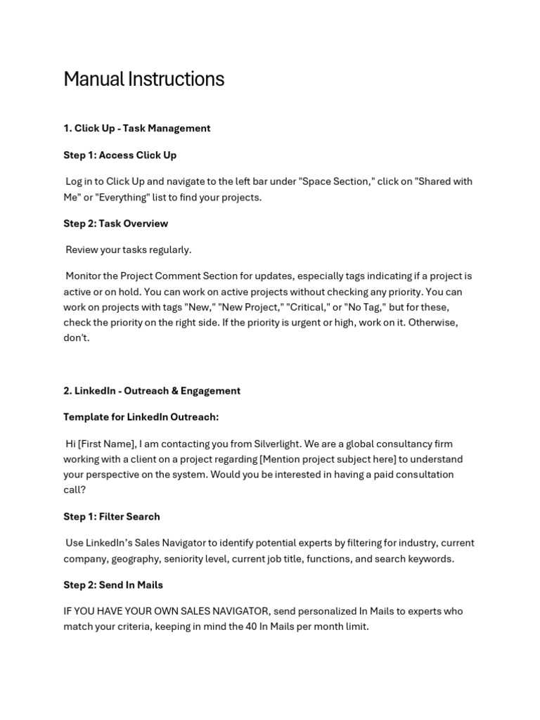 Manual Instructions by Nouman | PDF | Linked In | Online Services