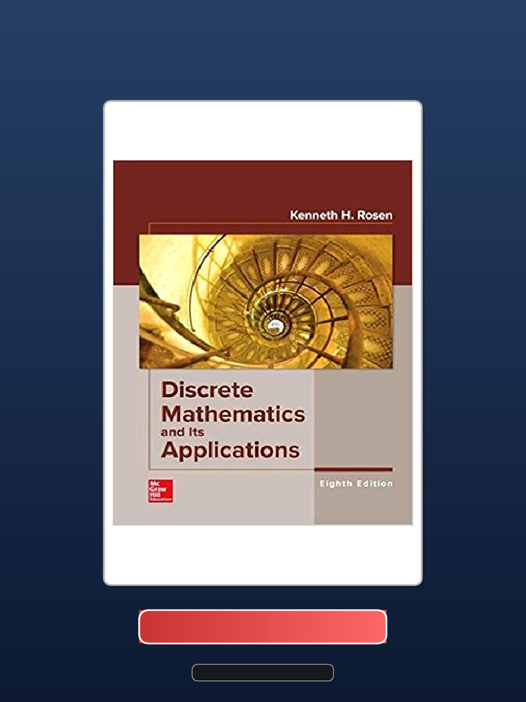 Discrete Mathematics and Its Applications 8th Edition by Kenneth Rosen Full Download | PDF ...