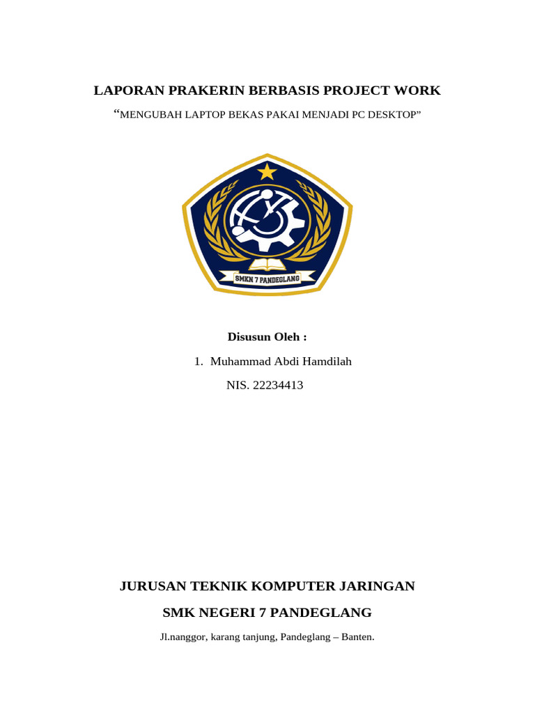 Laporan Project Work | PDF