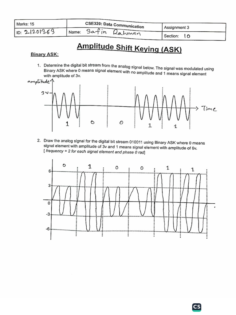 Safin Rahman Assignment 03 Sec 10 CSE320 | PDF