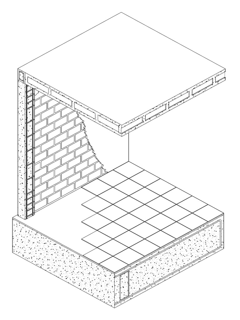 Detalle de Cocina Con Losa de Cimentación | PDF