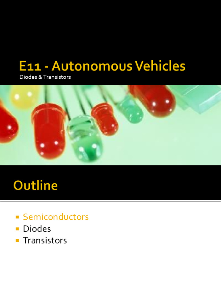 ELECTRONICS - Transistors and Diodes | PDF | Semiconductors | Transistor