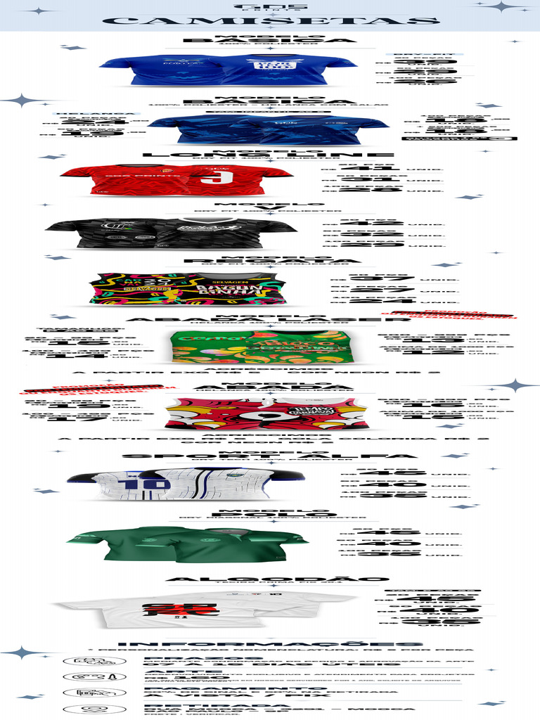 Catálogo - Camisetas - GDS Prints - 2024 | PDF