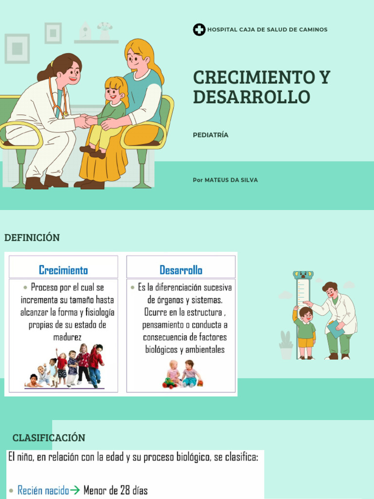 Presentación Universitaria Pediatría Ilustraciones Verde Turquesa PDF | PDF